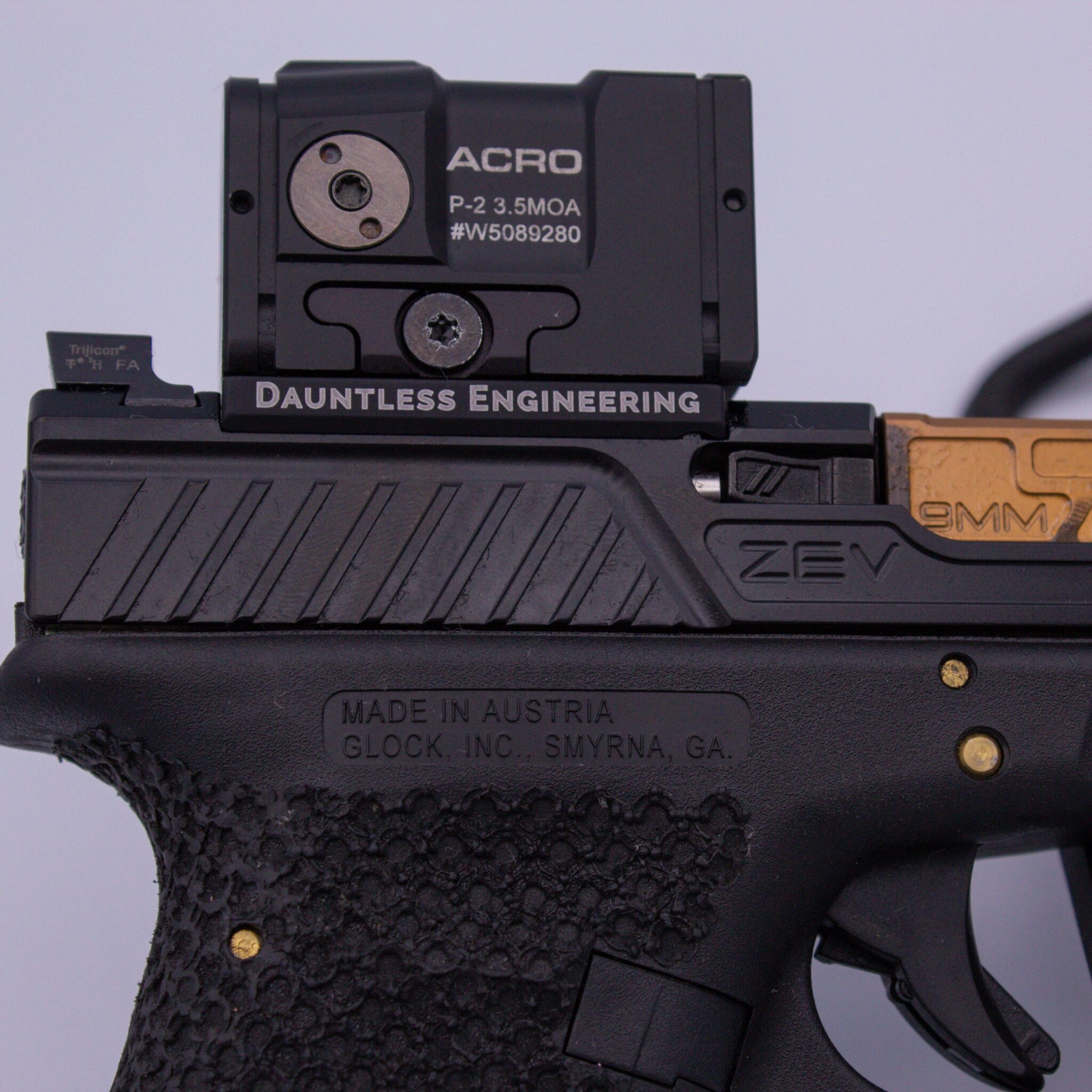 Acro/MPS Adapter Plate for Zev OZ9 and Glock Slides